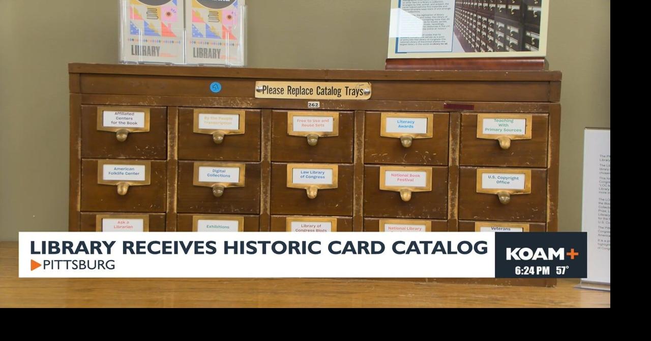 Library receives historic card catalog | Video | koamnewsnow.com
