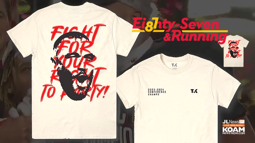 Travis Kelce releases new T-shirt, proceeds benefit his charity, 87 and ...