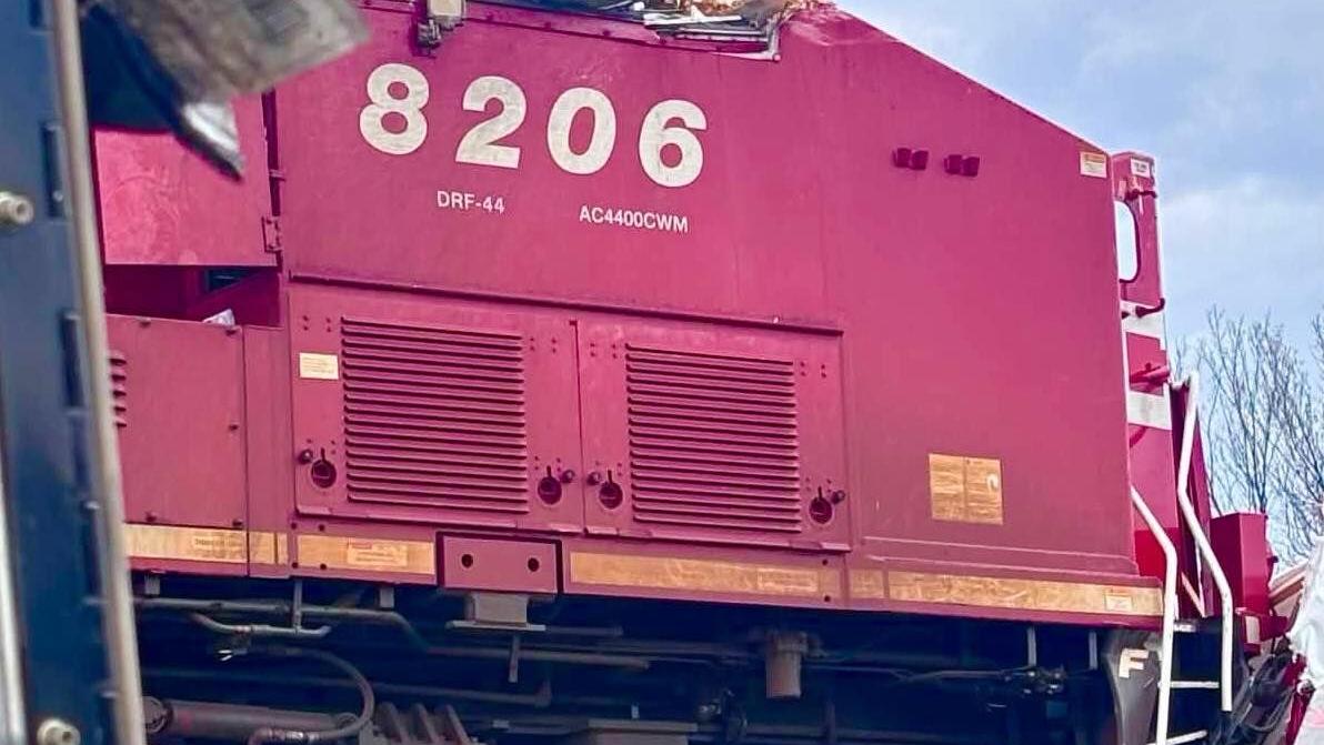Train collides with high-centered oversized load at Carl Junction ...