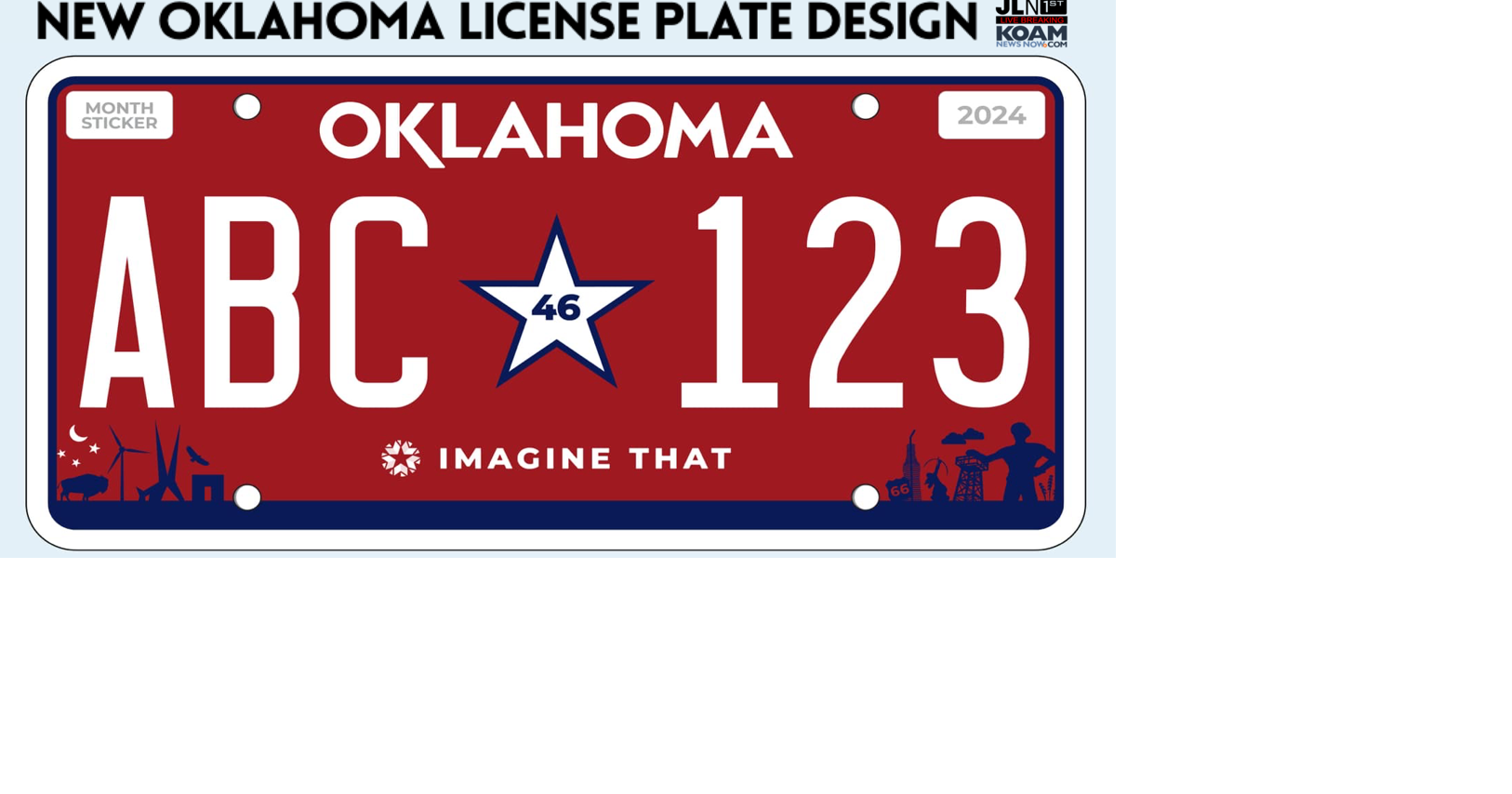 Introducing Oklahoma’s new state license plate | Joplin News First ...