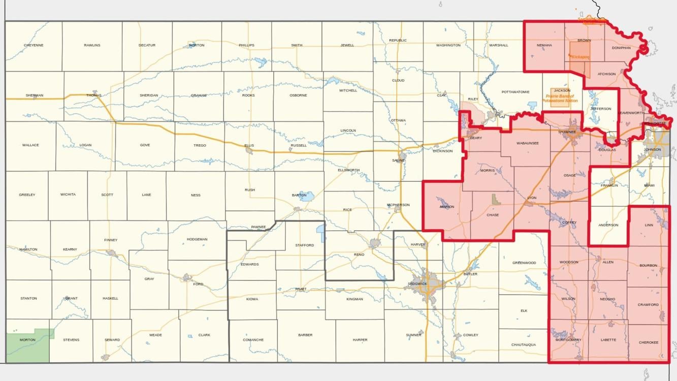 Kansas' 2nd congressional district map | | koamnewsnow.com