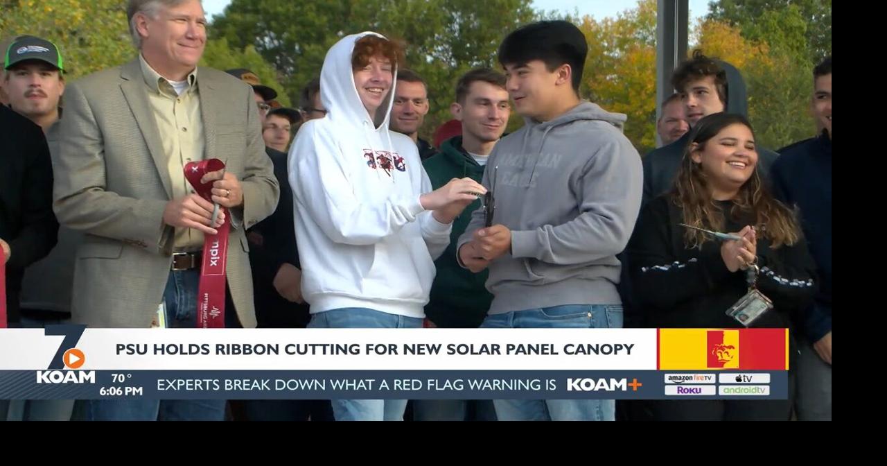 PSU hold ribbon cutting for new solar panel canopy | Education ...