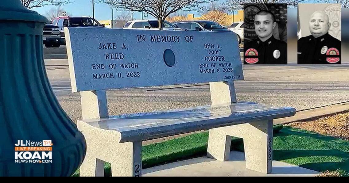Joplin Police Ofc Jake Reed and Cpl Ben Cooper Memorial Bench | News ...