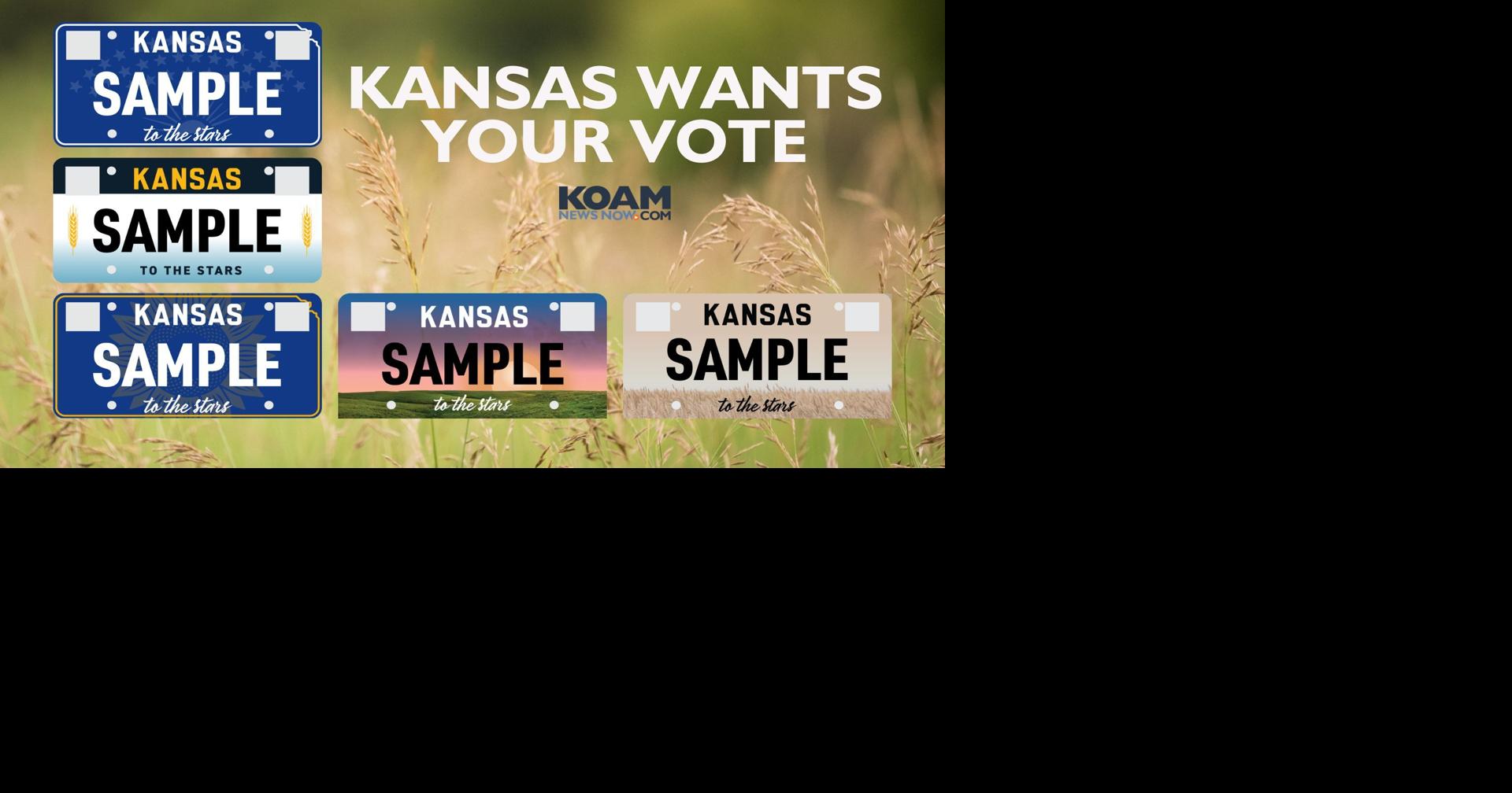 Voting open for Kansans to vote on personalized license plate design ...