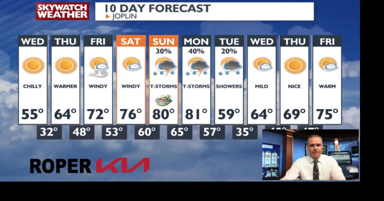 A warming trend begins on Wednesday and a look at your Easter Forecast ...