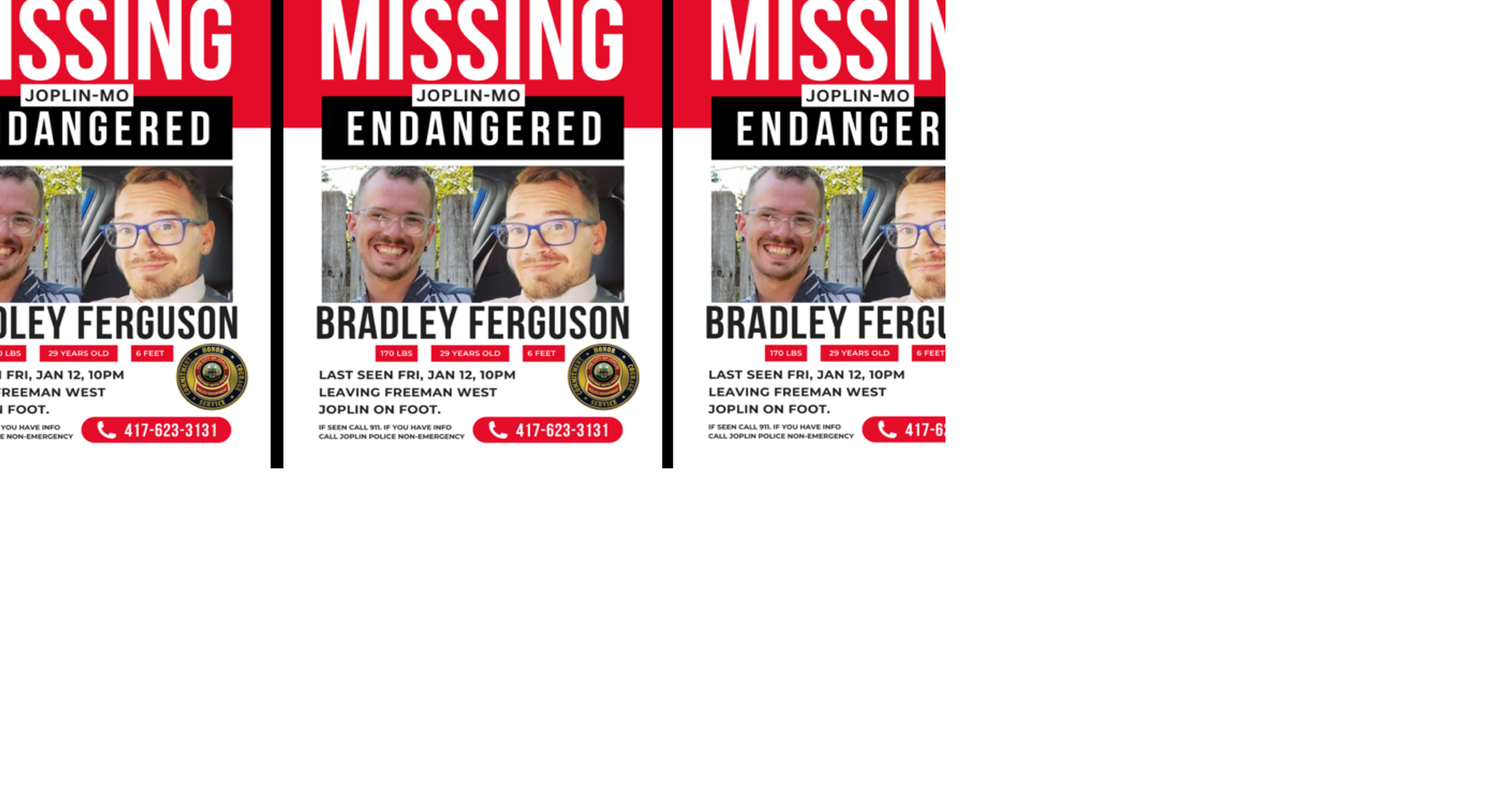 Missing Poster, Bradley Ferguson. | | koamnewsnow.com