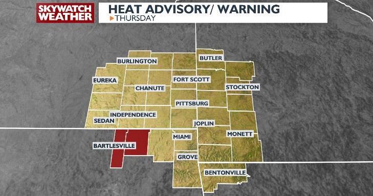 Friday Forecast: Upper 90s, 112°F Heat Index, Breezy with a Rain Chance ...