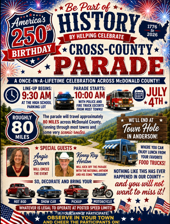 McDonald County prepares for first-ever cross-county Independence Day ...