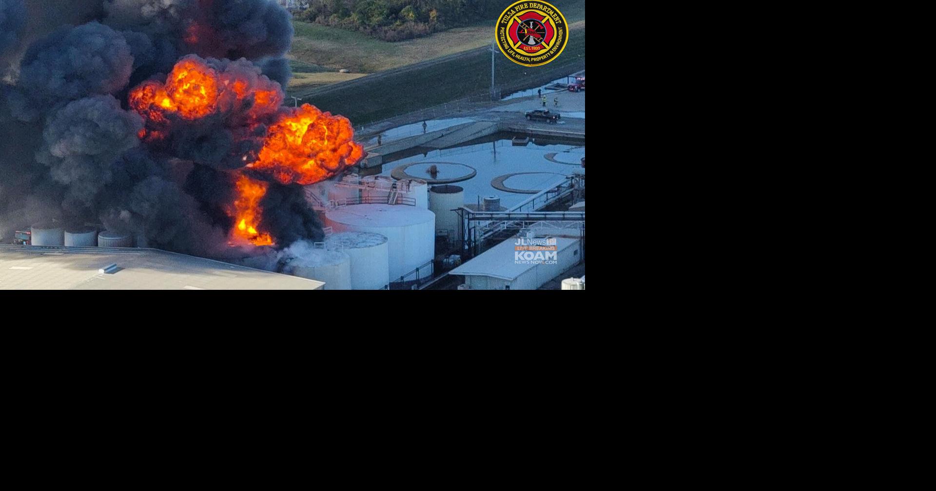 Hazmat fire in Tulsa, largest ever TFD drone deployment assisted ...