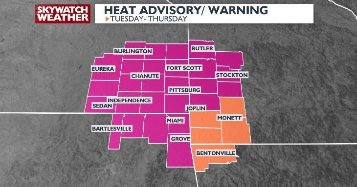 ALERT DAY: Dangerous Heat Sweeps Through with Temperatures Reaching ...