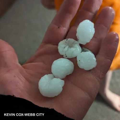 Gorilla hail describes one forecaster, “baseball sized hail could be ...
