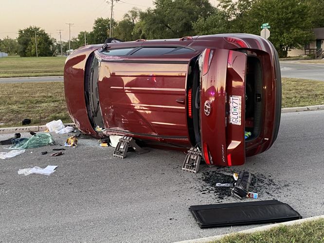 Van hits curb and overcorrects, losing control and overturning | Joplin ...