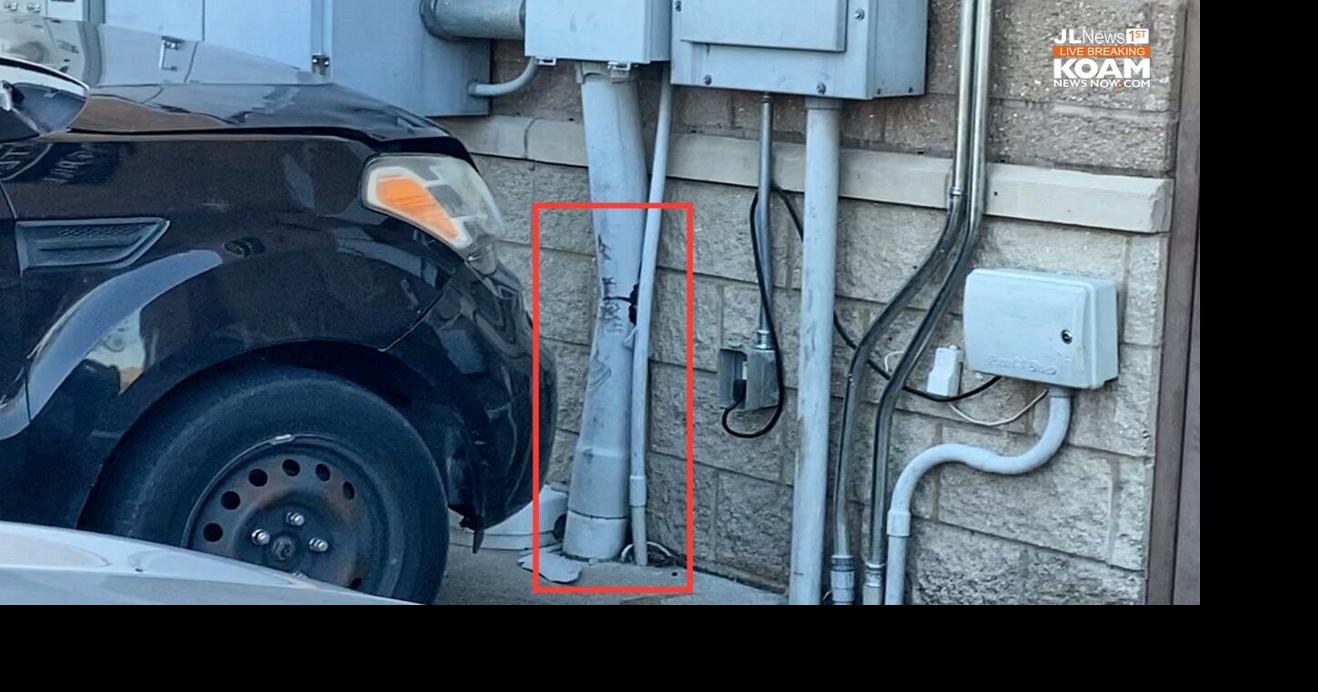 Car crashes into electric conduit on rear of building; Chipotle closes ...