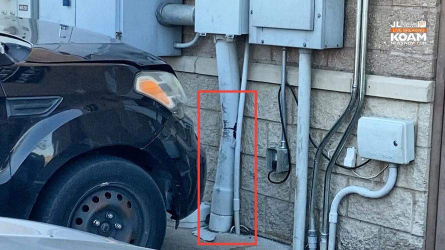 Car crashes into electric conduit on rear of building; Chipotle closes ...