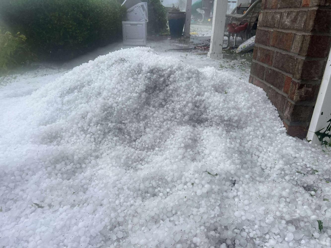 Major hail in Northwest Arkansas, piles of hail | Joplin News First ...