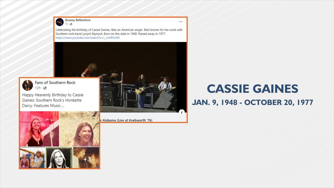 Lynyrd Skynyrd fans pay tribute to late Cassie Gaines on her birthday ...