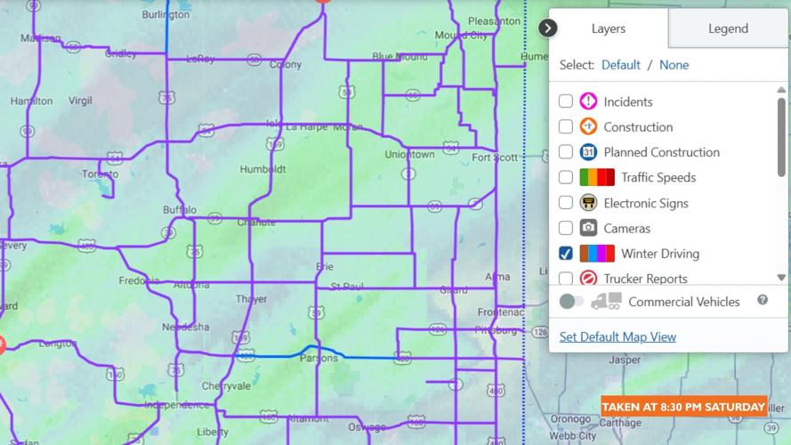 KOAM crews give snow-related updates; find the latest from highway maps ...