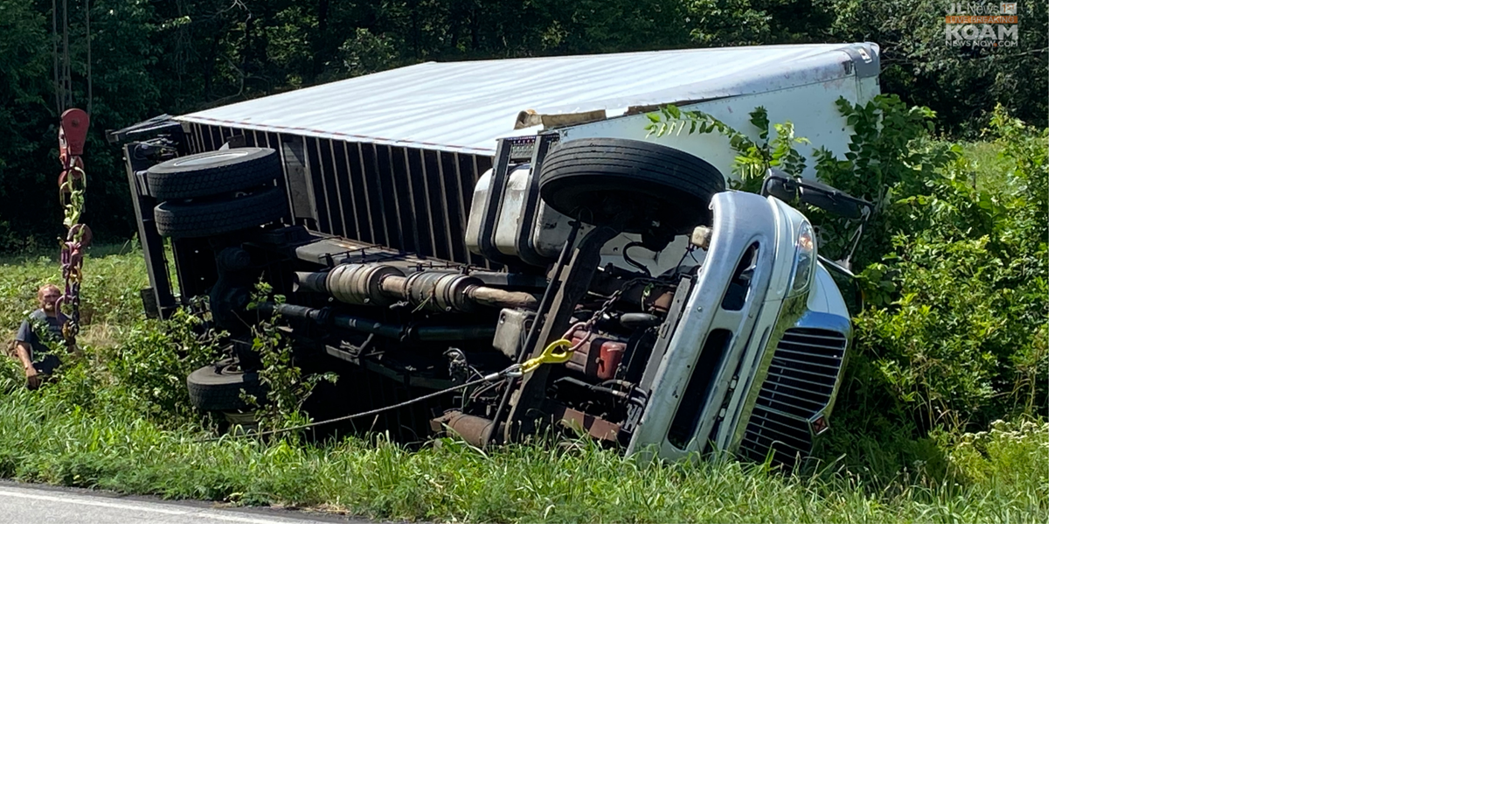 Baseline Blvd box truck overturns in crash near Alba | Auto-accident ...