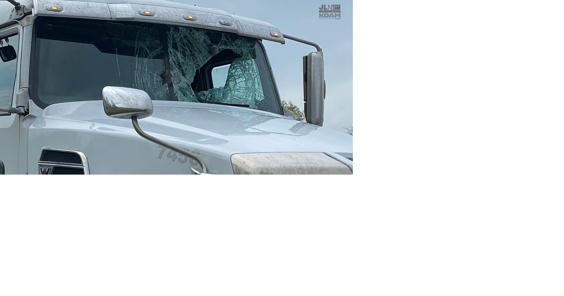 Turkey goes through windshield at highway speeds on I-49; Truck driver ...