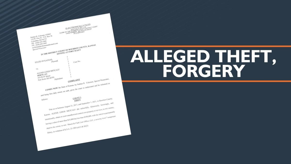 Fort Scott woman accused of theft from Law Firm | Crime | koamnewsnow.com