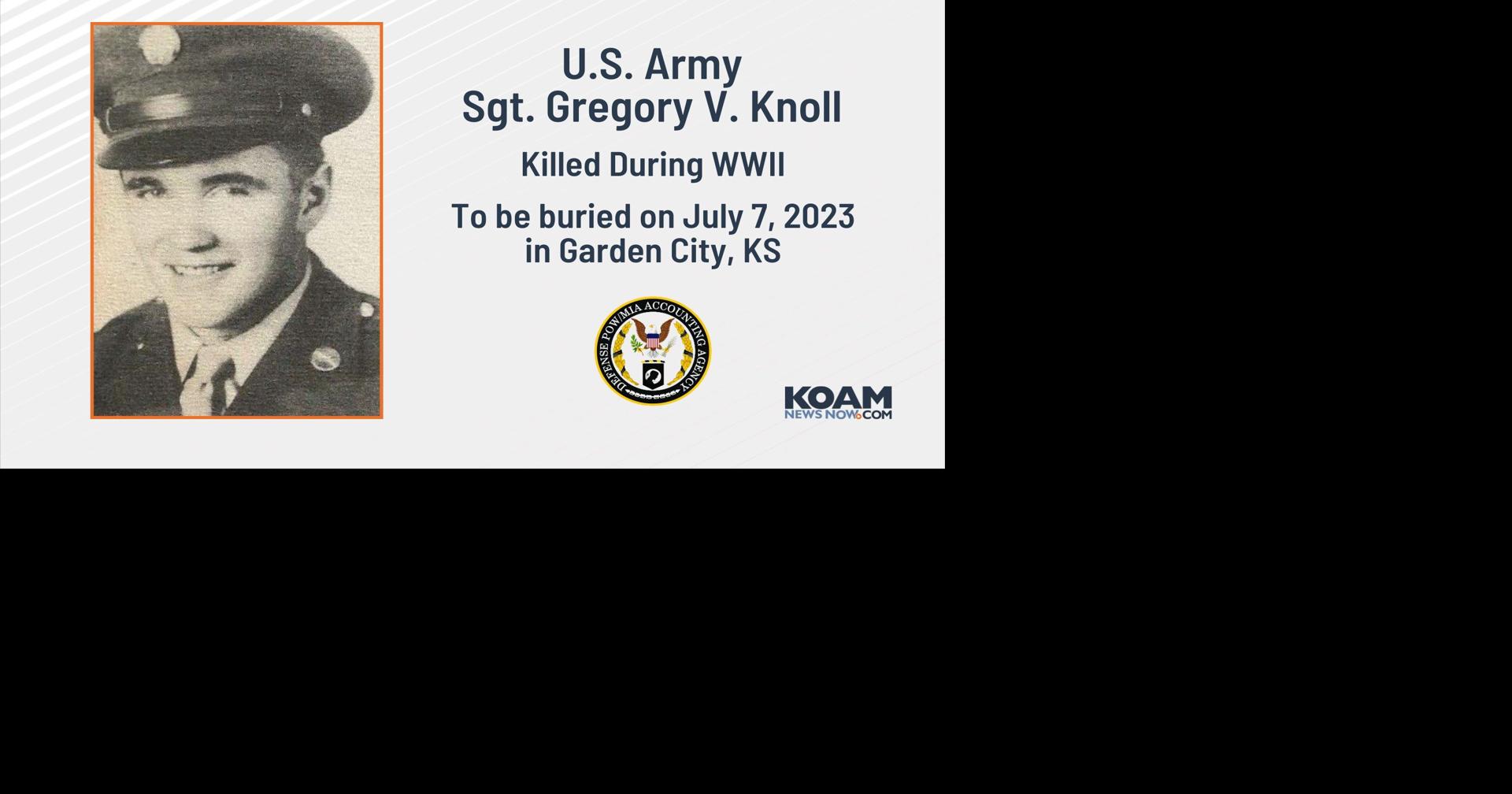 Sgt. Knoll, Kansas veteran killed in WWII, accounted for | Kansas News ...