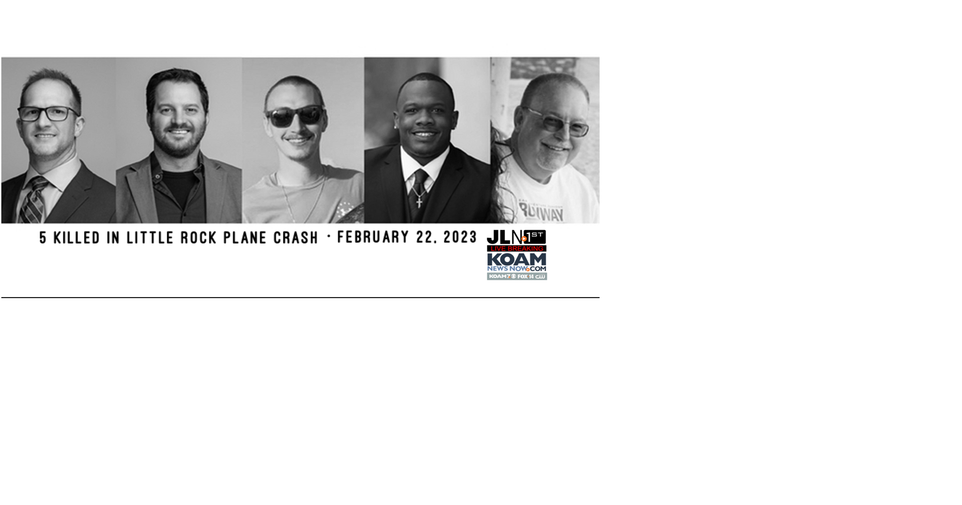 5 killed in Little Rock plane crash identified | News | koamnewsnow.com