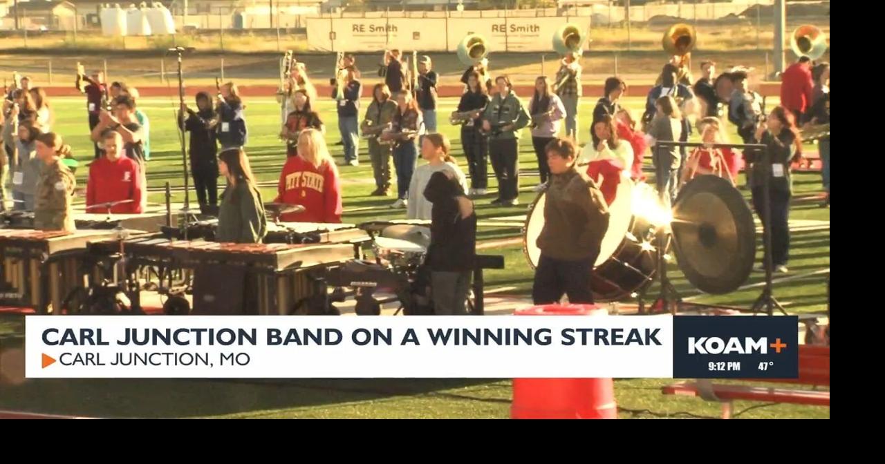 Carl Junction HS marching band works hard for victory | Video ...