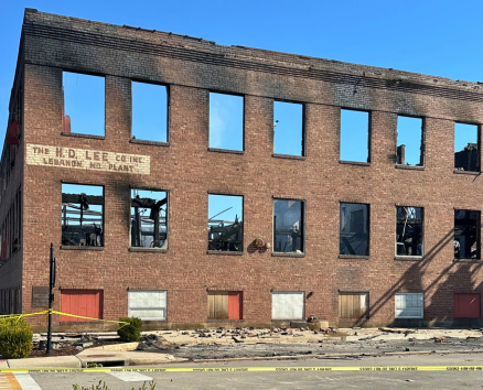 The historic Allen Building burns, total loss, in Lebanon | Joplin News ...