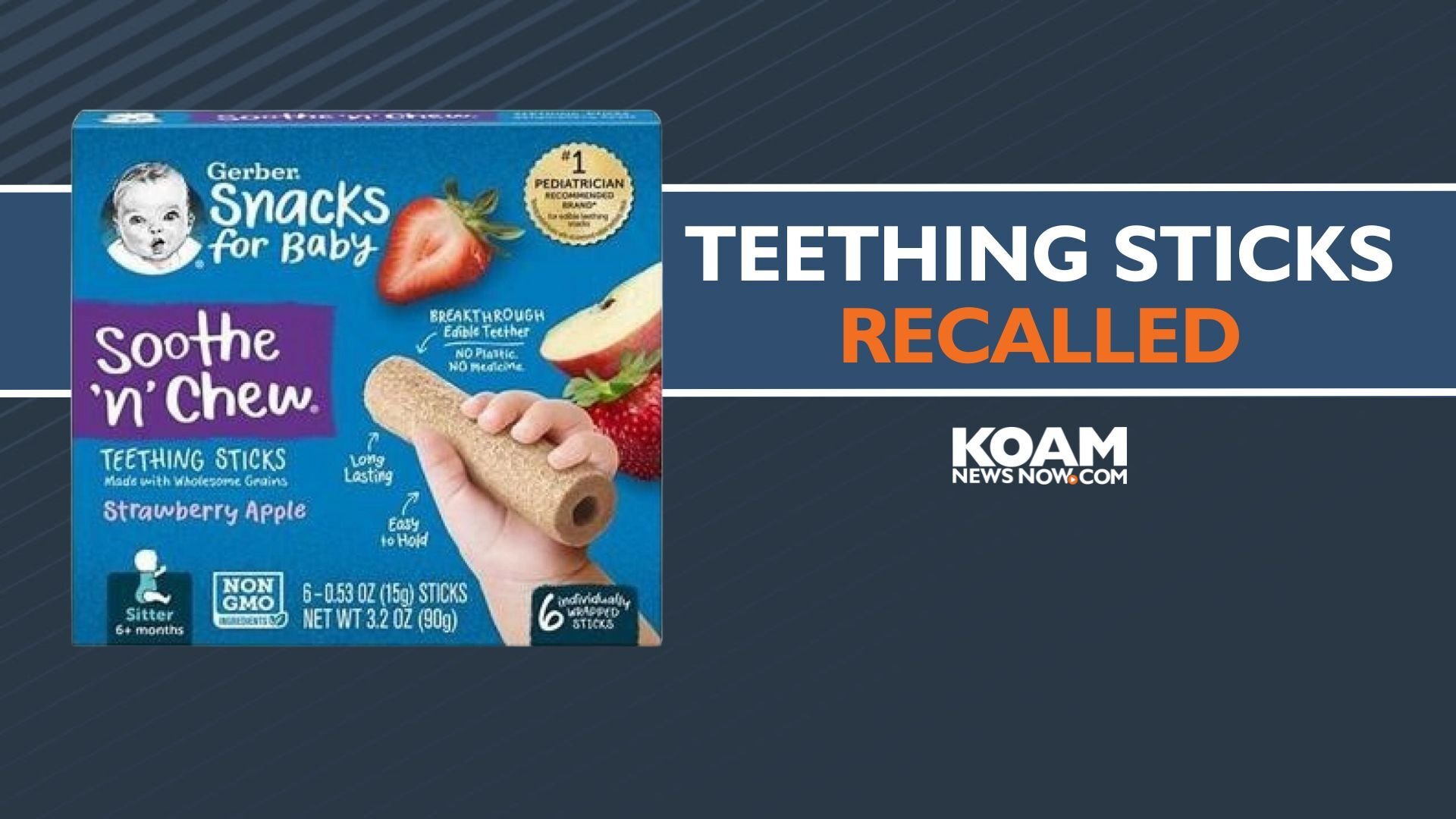 Gerber Teething Sticks recalled due to choking hazard | Recalls ...