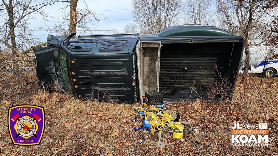 Man suffers serious injuries as Ford F350 overturns in crash near ...