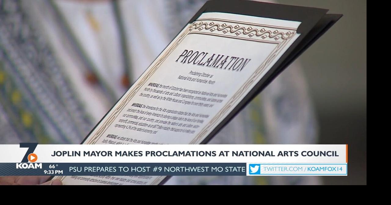 Joplin Mayor proclamations honor art and artists | Lifestyle ...