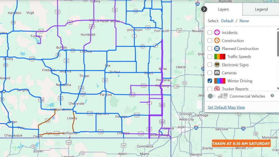 Most major roads in 4-States partially snow covered; Here's a breakdown ...