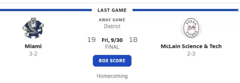 Miami, Okla. Wardogs win football game, teams shaking hands as shots ...