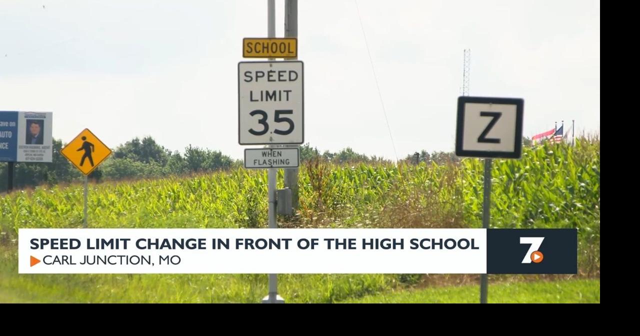 Speed limit change in front of Carl Junction high school | Video ...