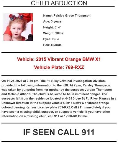Canceled: Kansas Amber Alert, Missing 3-year-old | Joplin News First ...