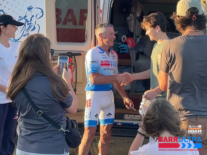 Cyclist aims to set World Record on Route 66 Centennial ride stopped in ...