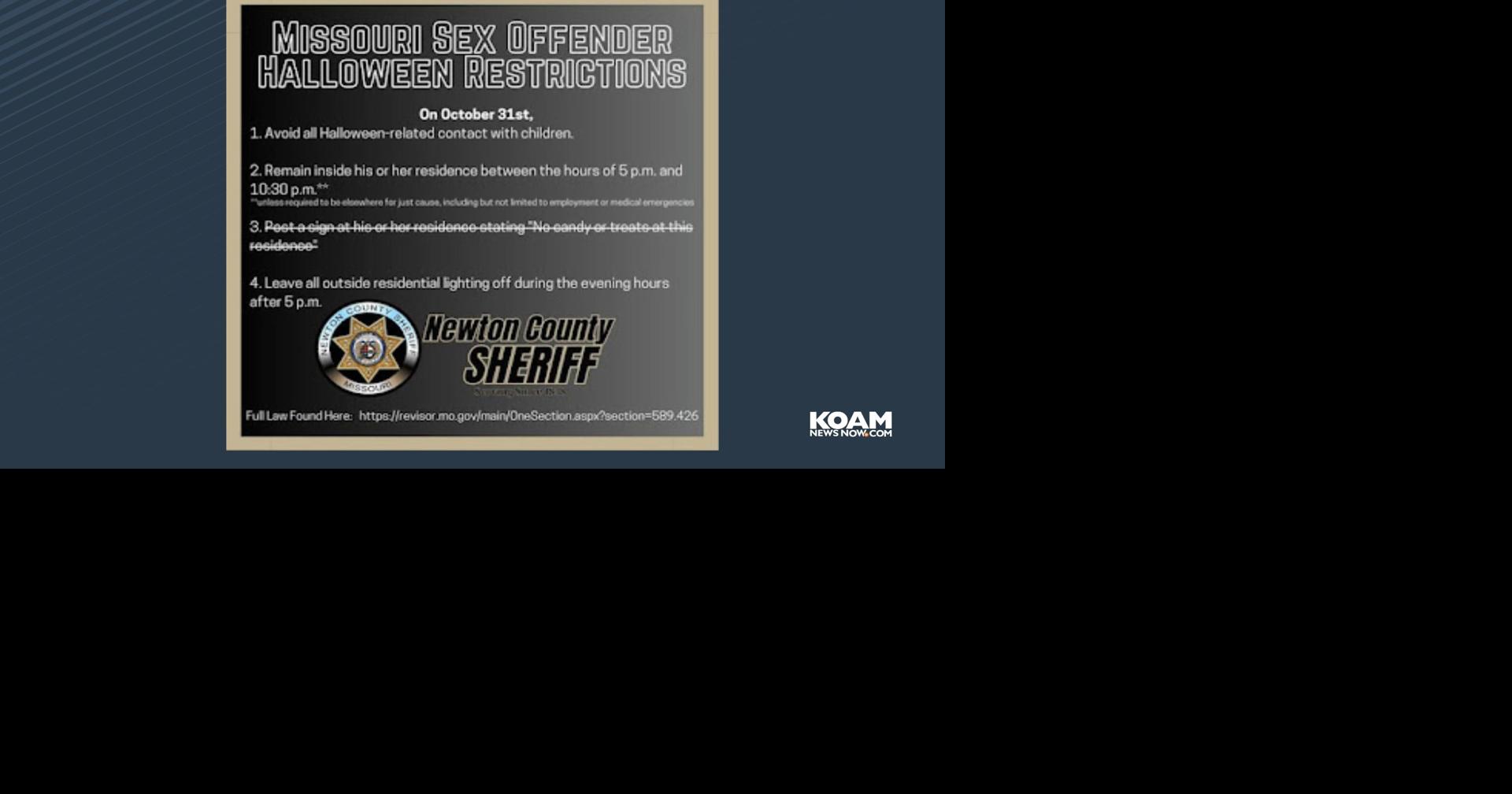 Sheriff's office to enforce Halloween restrictions for offenders ...