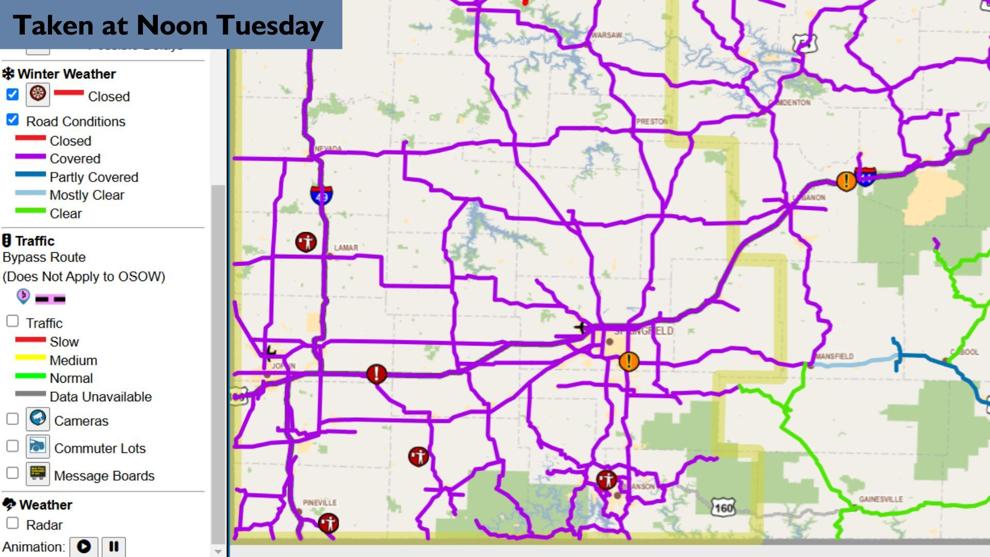 Road conditions update: Most major roads are covered | Local News ...