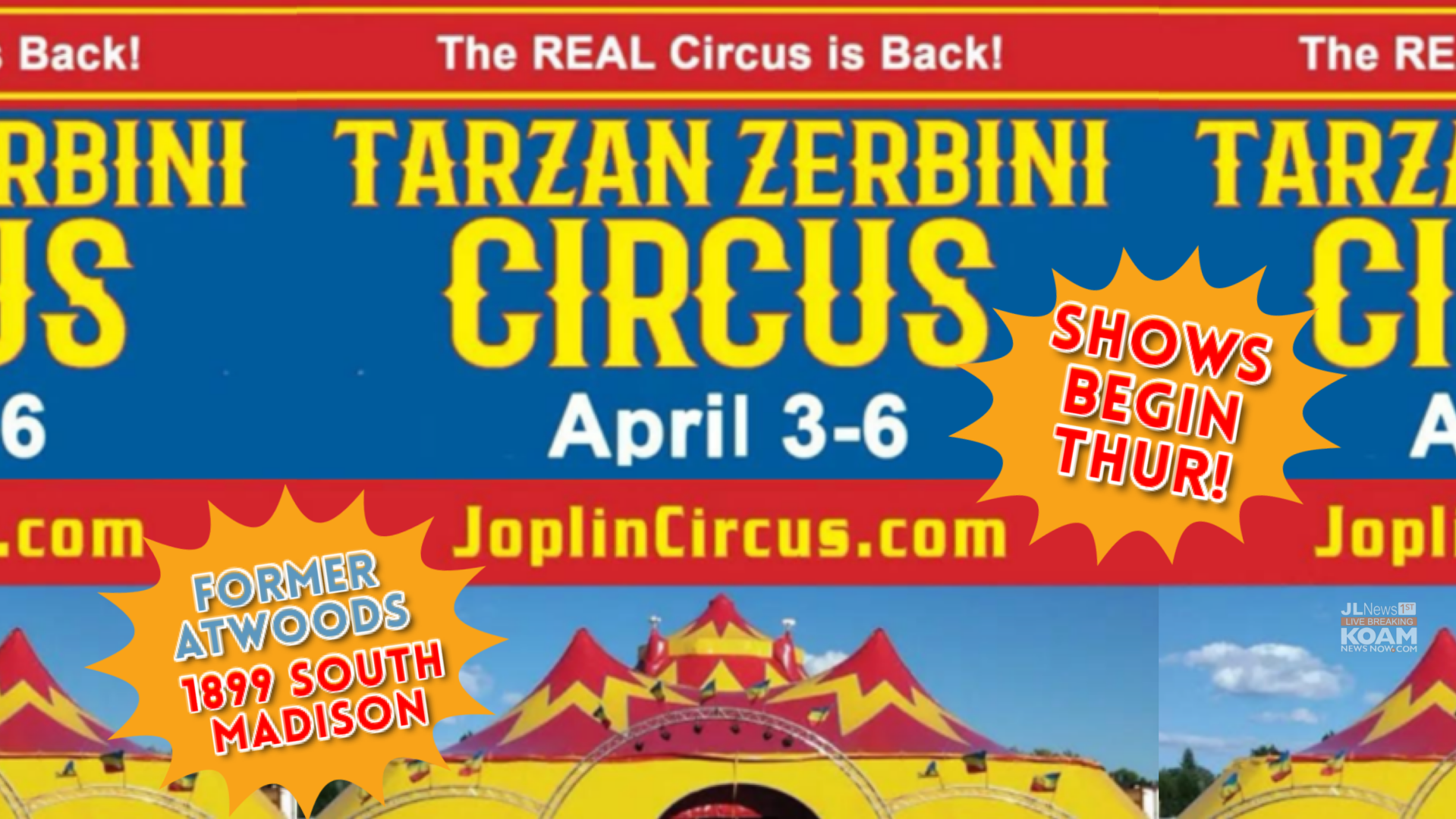 The Joplin area’s hometown “Tarzan Zerbini Circus” arrives | Joplin News First | koamnewsnow.com