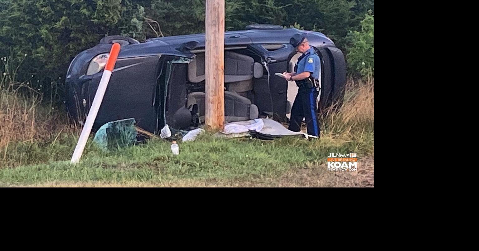 Car overturns in crash off River Road into utility pole in Redings Mill ...