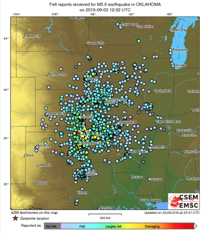 Oklahoma Earthquake Aftershocks Felt Across the Four States | News ...
