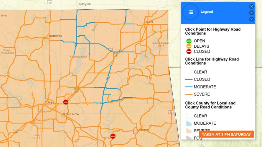 Road Conditions Update: Most major roads partially covered | Weather ...