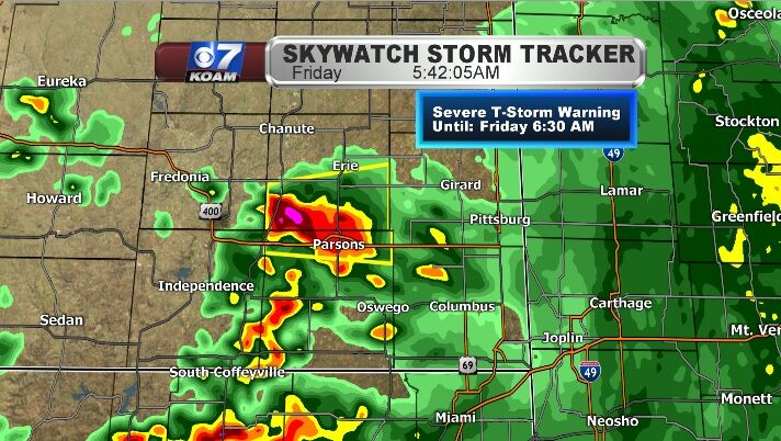 Severe Thunderstorm Warning Labette and Neosho Cos. | Weather ...