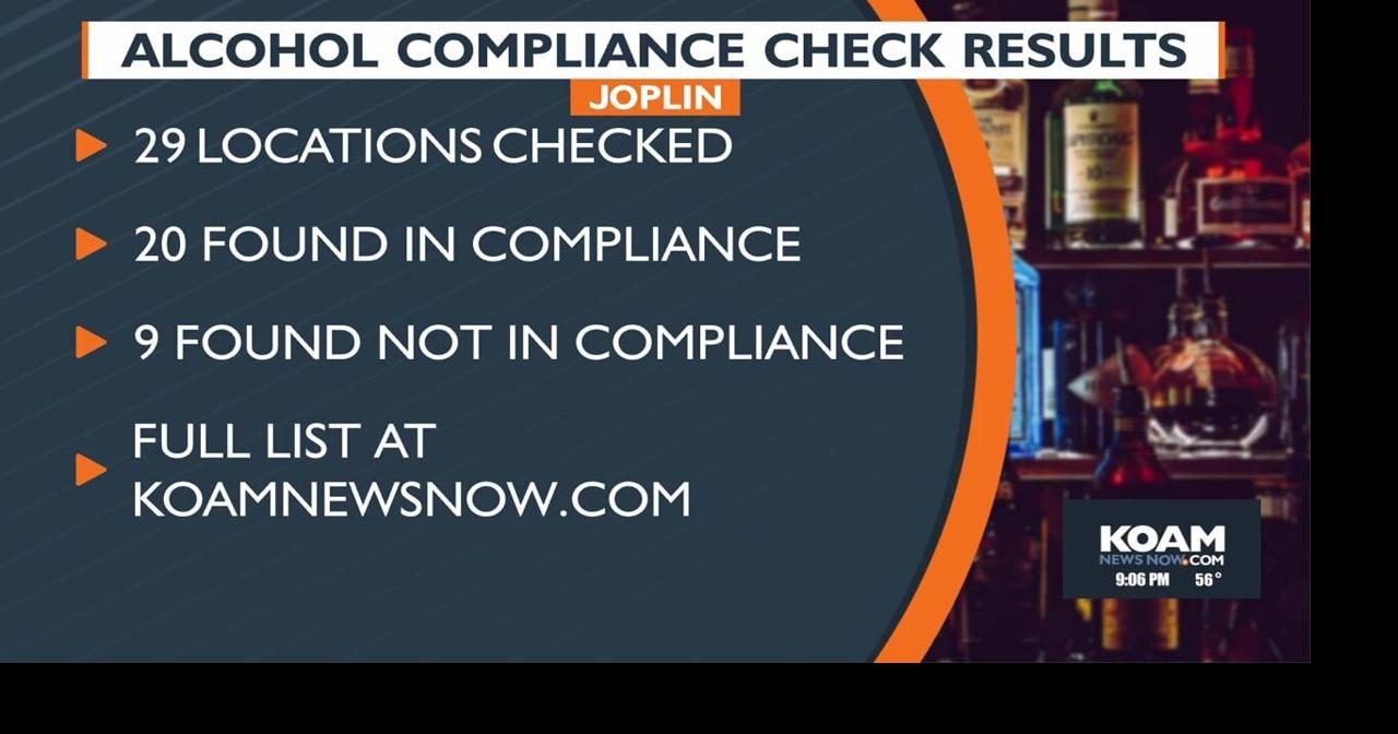 Joplin PD releases results from alcohol compliance checks | Missouri ...