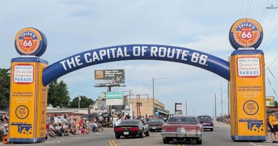 Route 66 Capital Cruise in Tulsa set World Record | Joplin News First ...