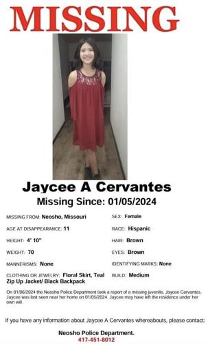 11-year-old Missing/Runaway child in Neosho | Joplin News First ...