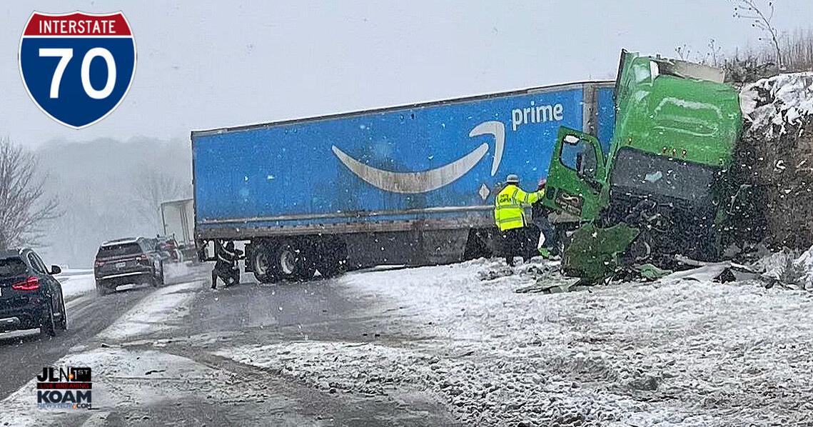 Two major crashes slow I-70 traffic in snowy conditions, one is fatal ...