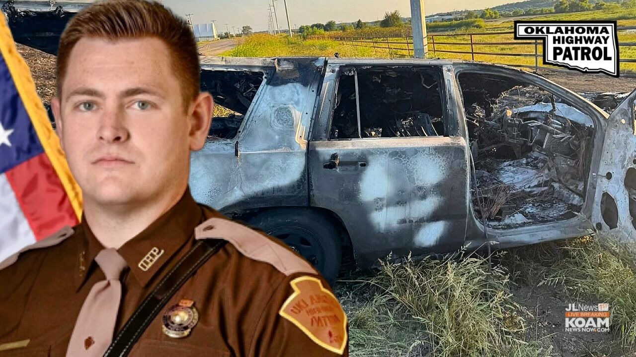 Oklahoma Highway Patrol Trooper seriously injured in crash and burn ...