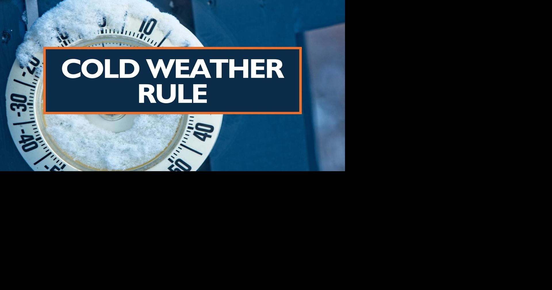 Cold Weather Rule helps keep the heat on in extreme weather | Lifestyle ...