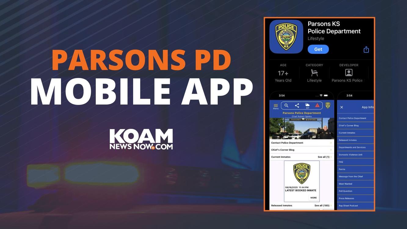 Parsons Police Department launches new app for residents | Local News ...